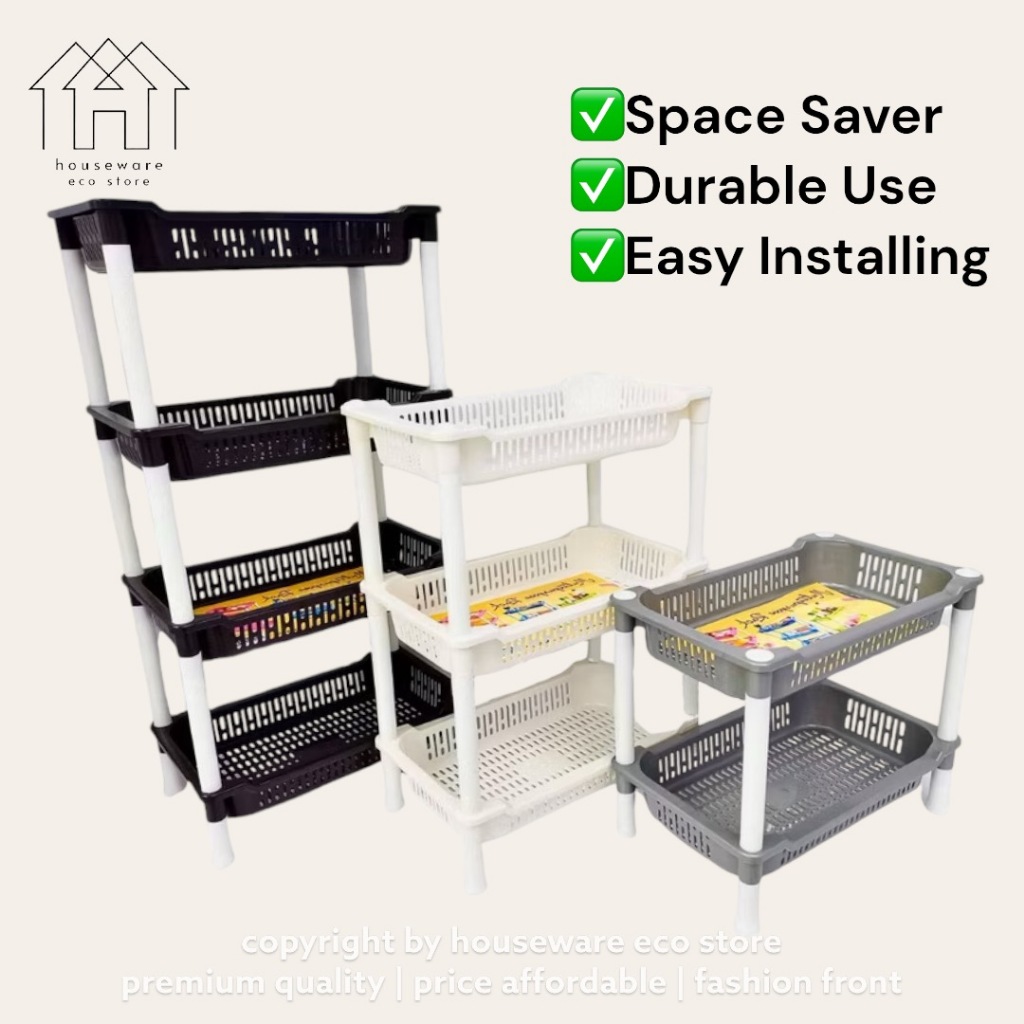 Multi-Layer Kitchen Storage Rack / Rak Barang Serbaguna / Rak Pelbagai ...