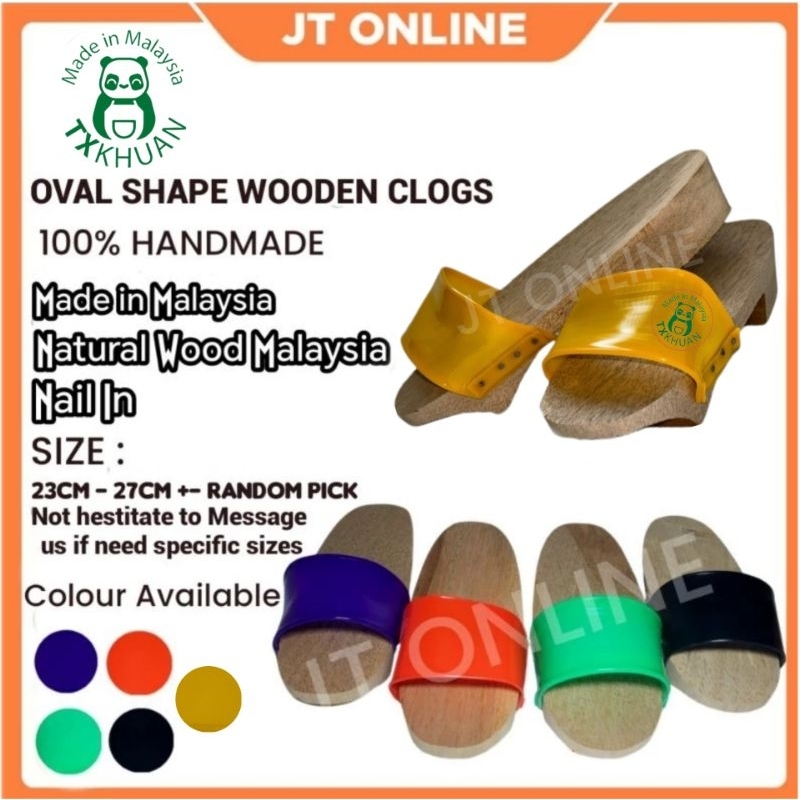 HANDMADE MALETRADITIONAL WOODEN CLOGS / 手工制造男性传统原木木屐 / TEROMPAH KAYU ...