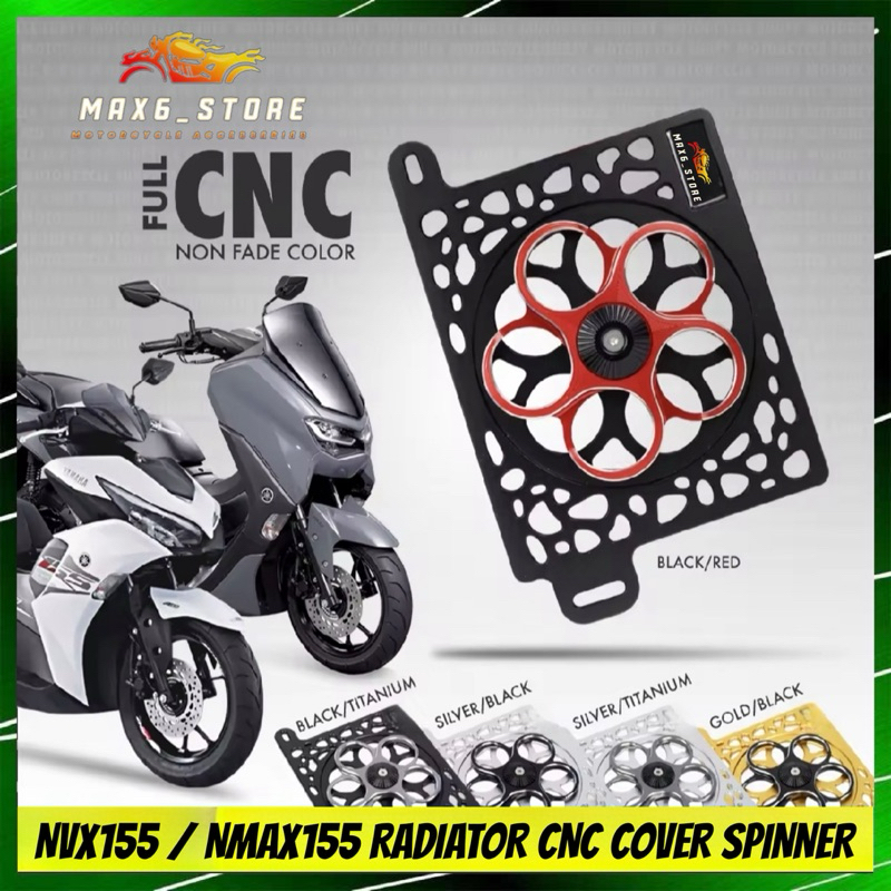 YAMAHA NVX155 NMAX155 V1 V2 RADIATOR COVER CNC ALLOY COOLANT COVER ...