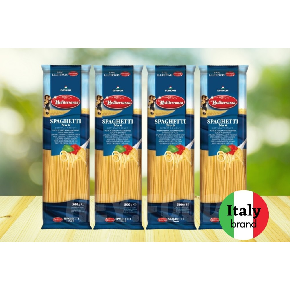La Mediterranea 500G PASTA SPAGHETTI FEETUCINI ZITI PREMIUM | Shopee ...