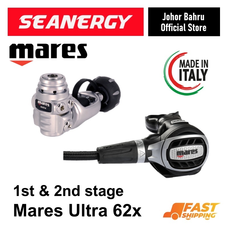 Mares Ultra 62x Scuba Diving Regulator Set First Stage Second Stage ...