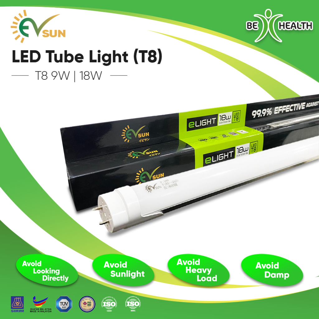 EV SUN LED TUBE LIGHT | Shopee Malaysia