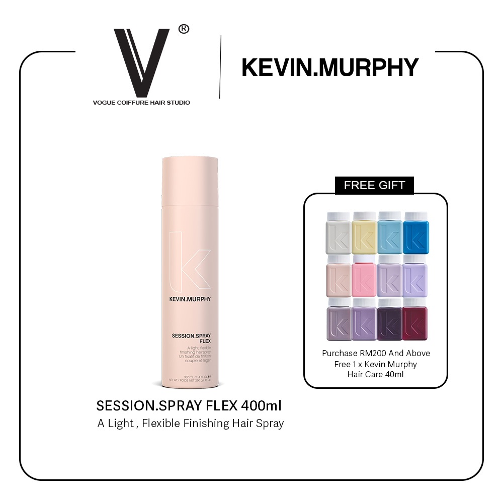 Kevin Murphy Session Spray Flex 400ml ( Light , Flexible Finishing Hair Spray ) | Shopee Malaysia