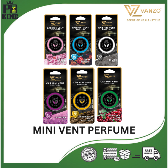 VANZO Car Mini Vent Perfume(2ML) - Cool Ice, Flora Blossom, Lavender ...