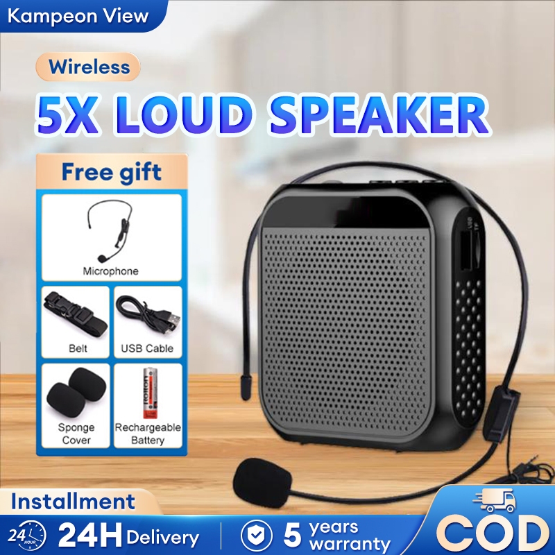 Wireless Portable Speaker & Voice Amplifier Mic Amplifier With ...