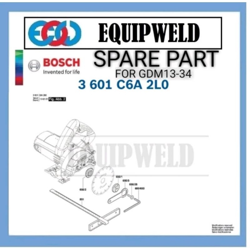 SPARE PART - BOSCH HEX SCREW / RETAINING WASHER / CHUCK WRENCH / MITRE ...
