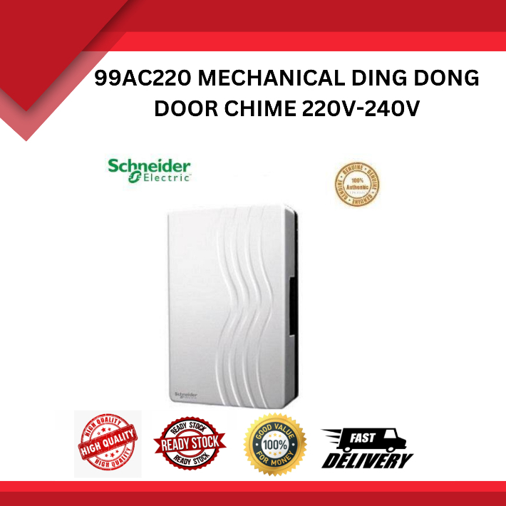 SCHNEIDER 99AC220 MECHANICAL DING DONG DOOR CHIME 220V-240V | Shopee ...