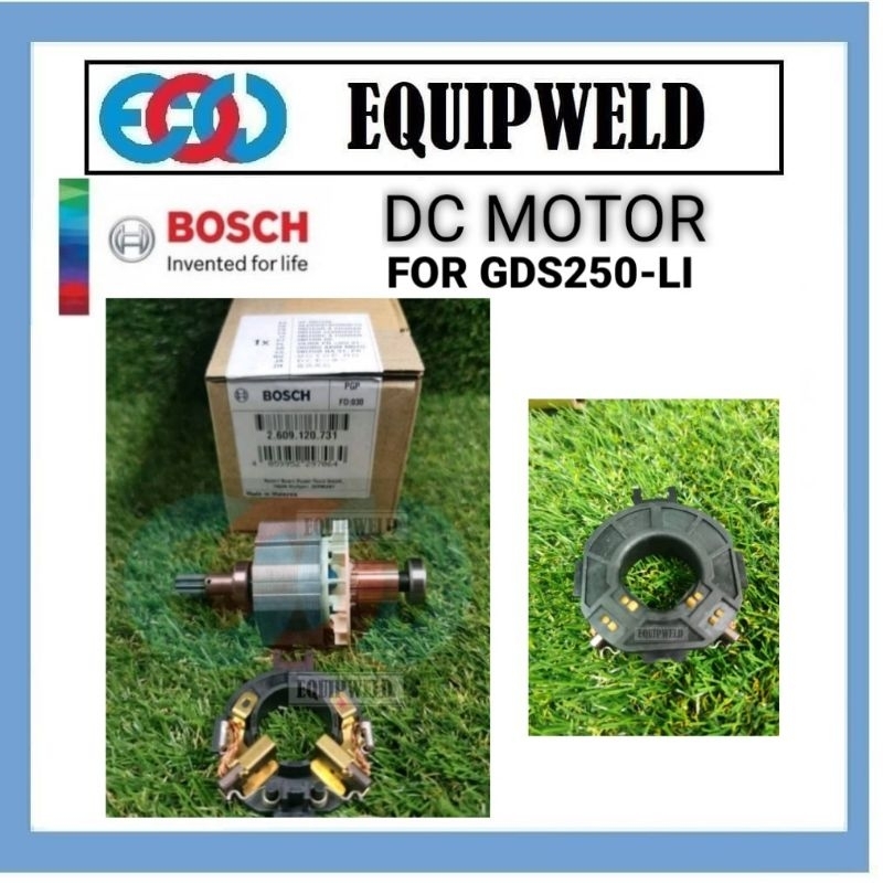 SPARE PART - BOSCH DC MOTOR WITH CARBON BRUSH SET FOR GDS250-LI ...