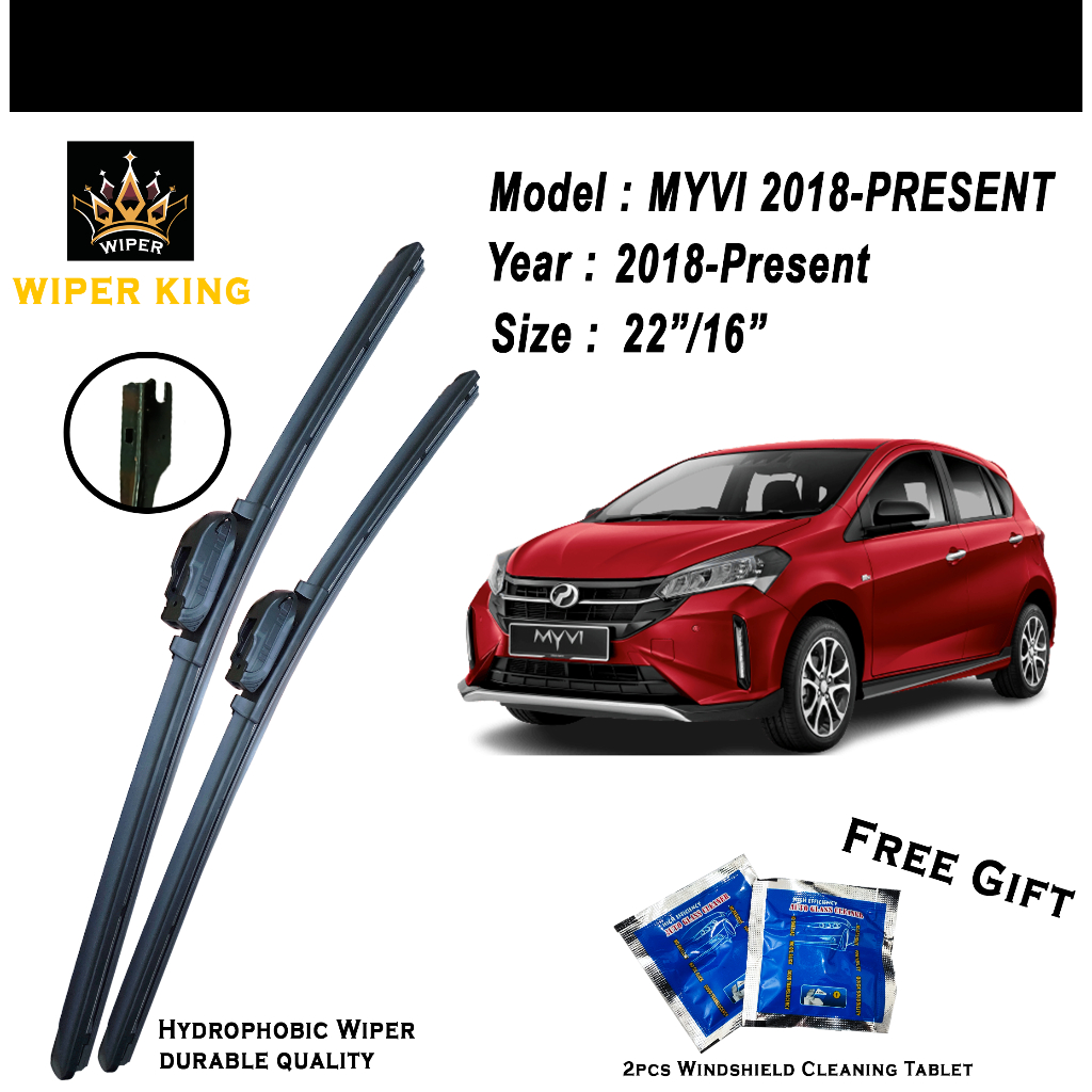 🔥WIPER KING🔥 PERODUA MYVI Gen 3 NEW (2018-PRESENT) WIPER KING GERMAN ...