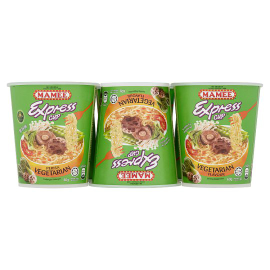 MAMEE EXPRESS CUP VEGETARIAN FLAVOUR INSTANT NOODLES 6 X 65G | Shopee ...