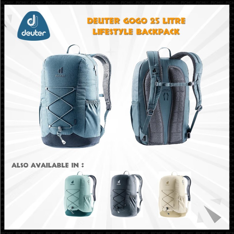 DEUTER GOGO 25L Lifestyle Backpacks (Ready Stock!!) | Shopee Malaysia