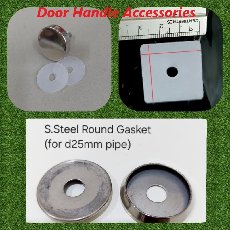 Door Handle Accessories SS304 Door Capping / Handle Gasket Round Square ...