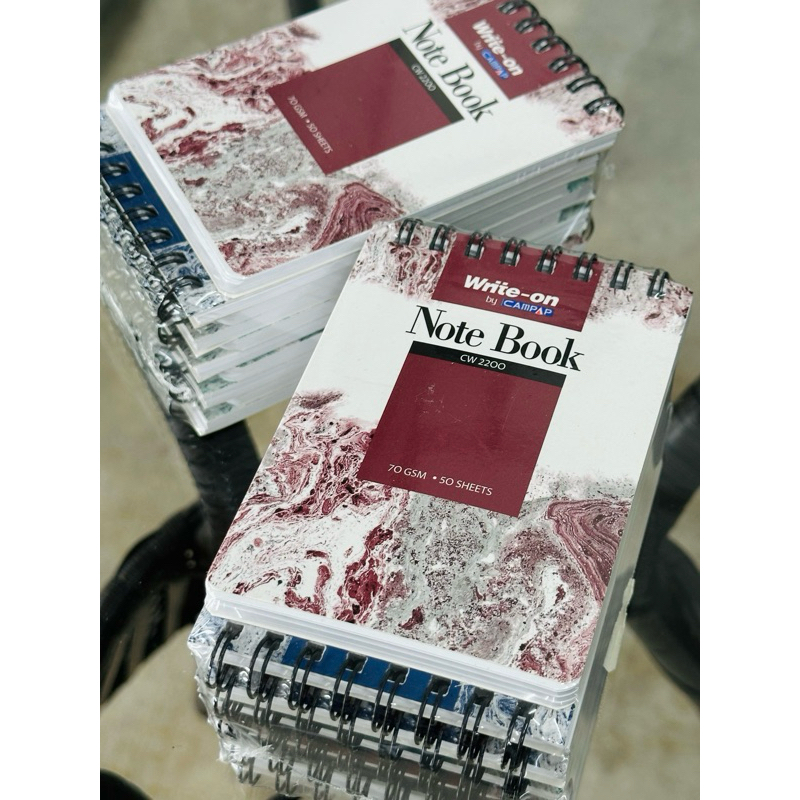CW2200 A7 Note Book 70g 50sheets 10books Write-on by CAMPAP 方便携带小册子 A7 ...