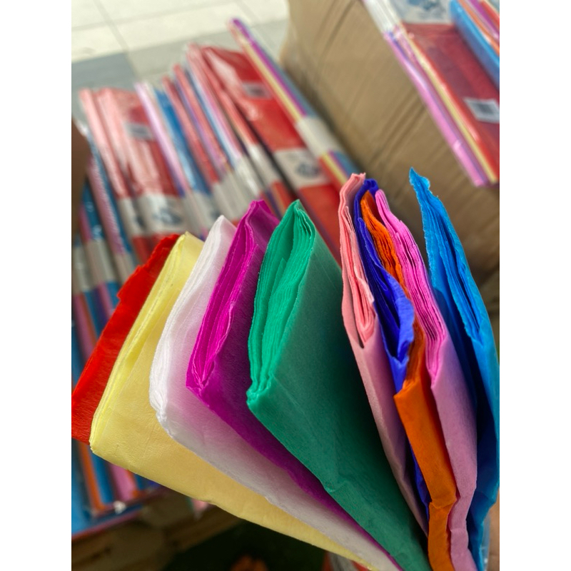 CREPE PAPER/Kertas jagung/tissue paper for crafting.Size 100cmx50cm ...