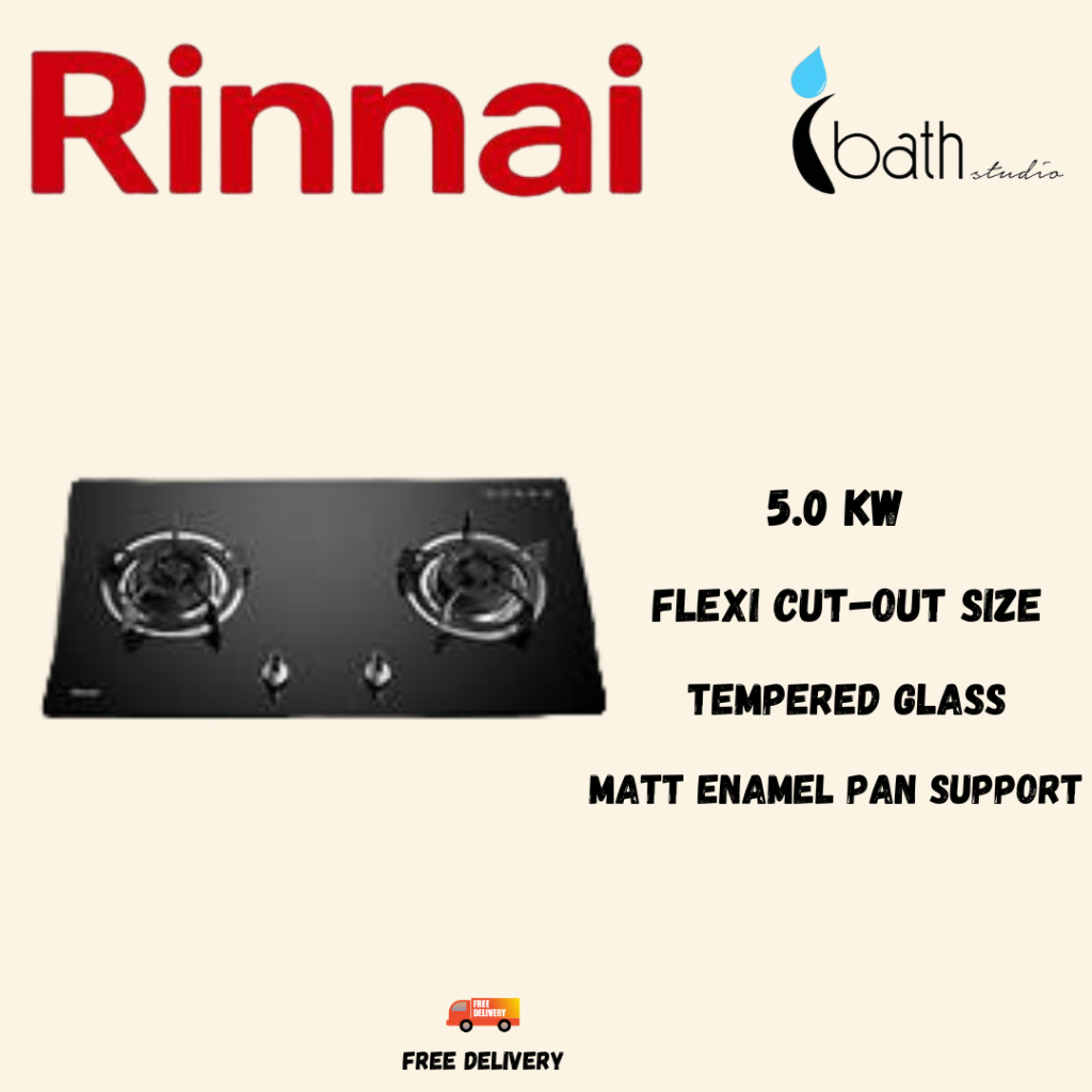 Rinnai 2 Flexi Burner Gas Hob RB-782G | Shopee Malaysia