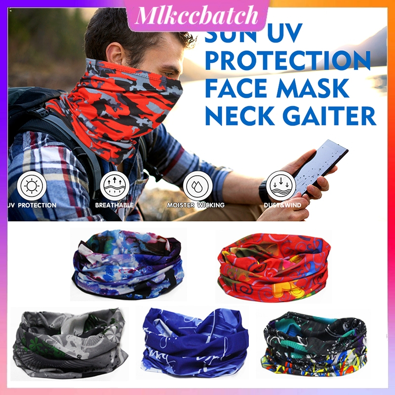 Anti Dust UV protect Fishing Ice Silk Buff Bandanan headscarf Face Mask ...