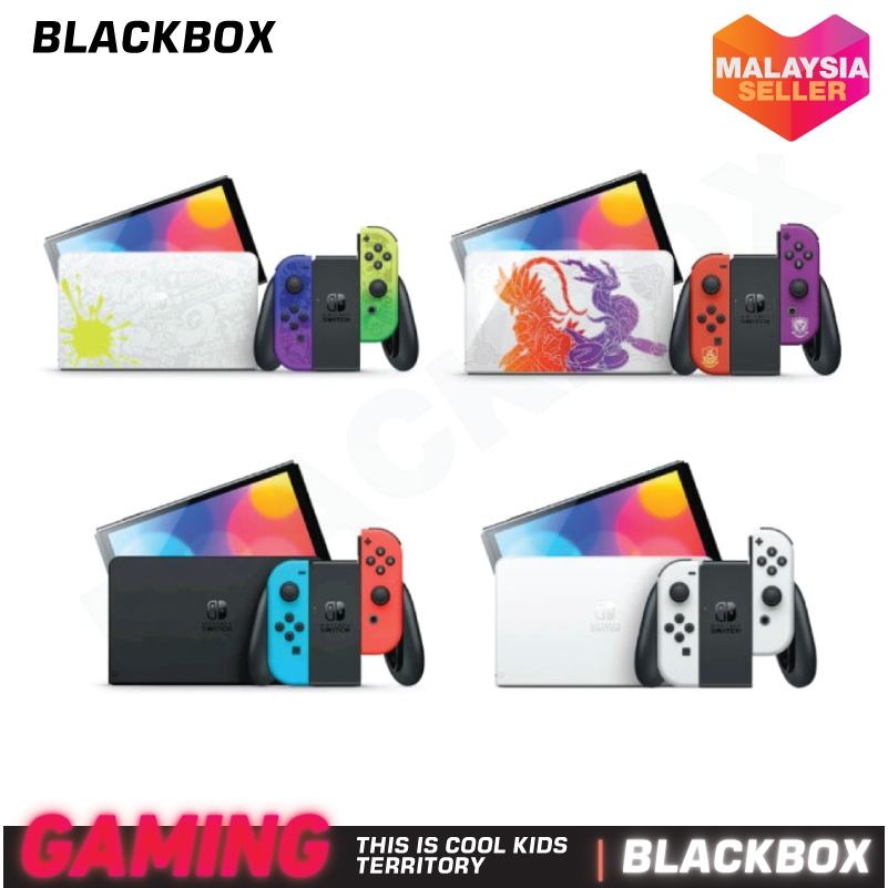 [FREE Tempered Glass] Nintendo Switch OLED Console Neon / White ...