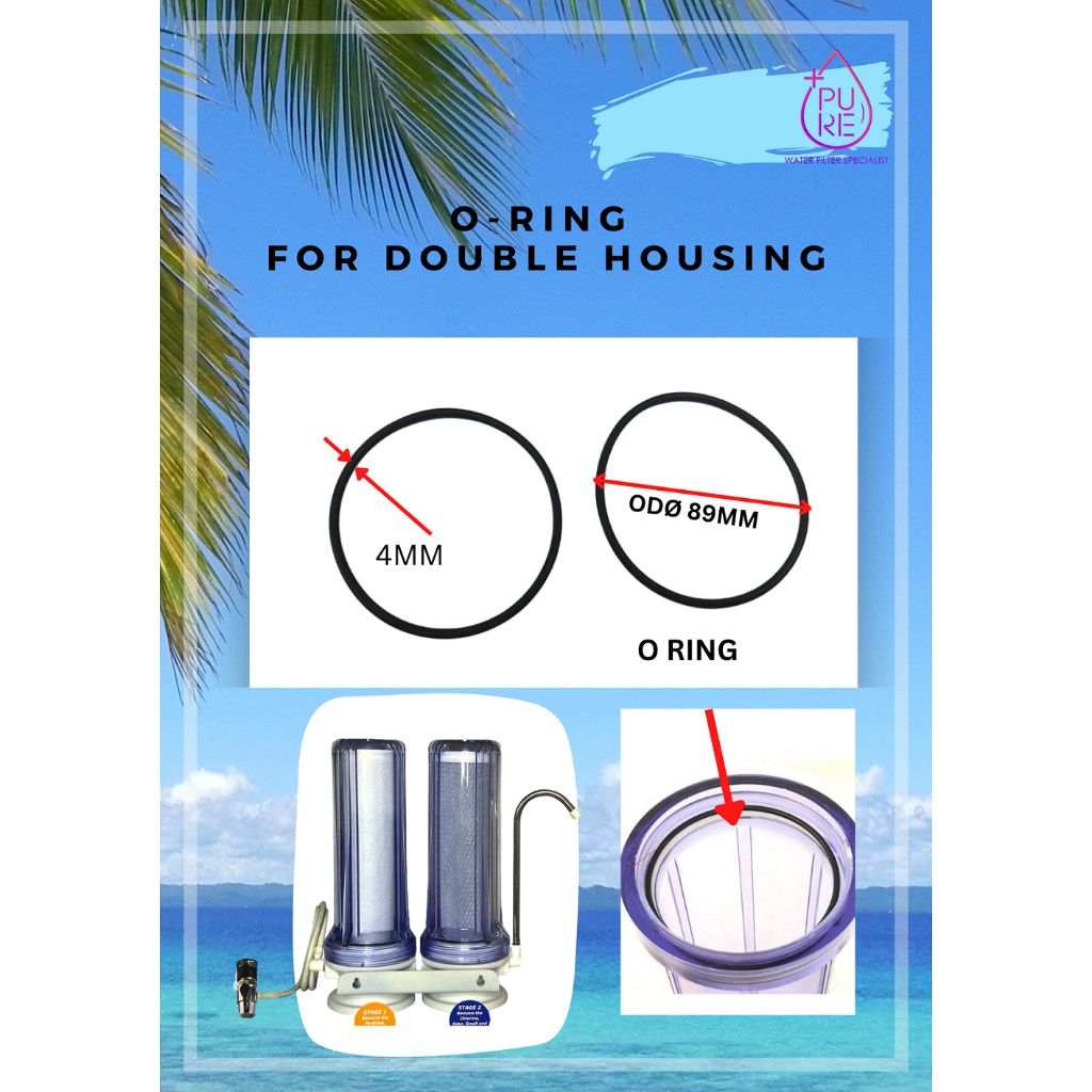 BLACK O RING SEAL FOR DOUBLE WATER FILTER | Shopee Malaysia