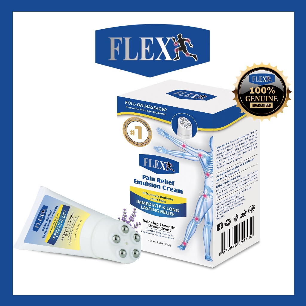 Flex Pain Relief Emulsion Cream Roll On Massager (HOT) | Shopee Malaysia