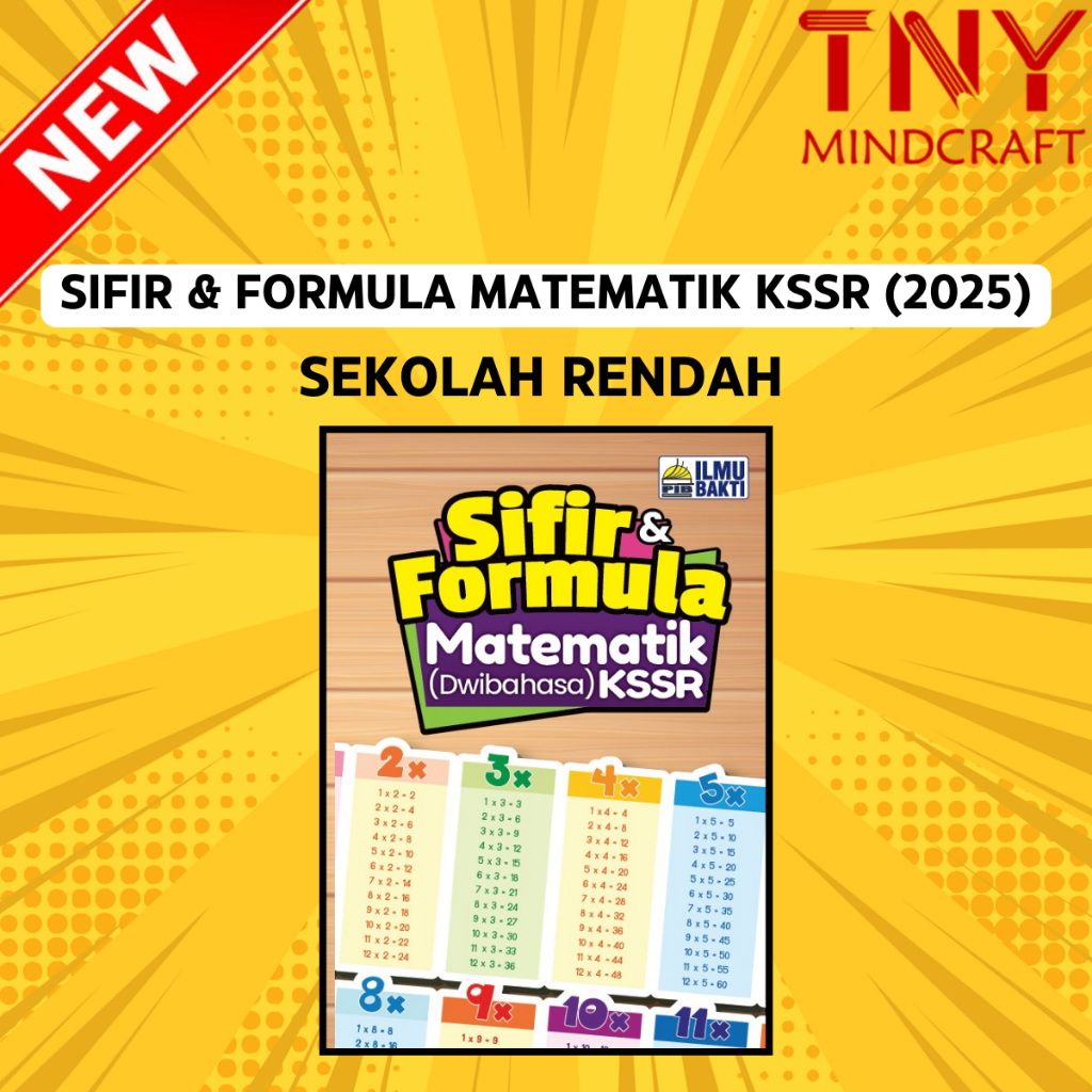 [TNY] Buku Rujukan IB: Sifir & Formula Matematik Dwibahasa KSSR (SIZE KECIL) | Shopee Malaysia