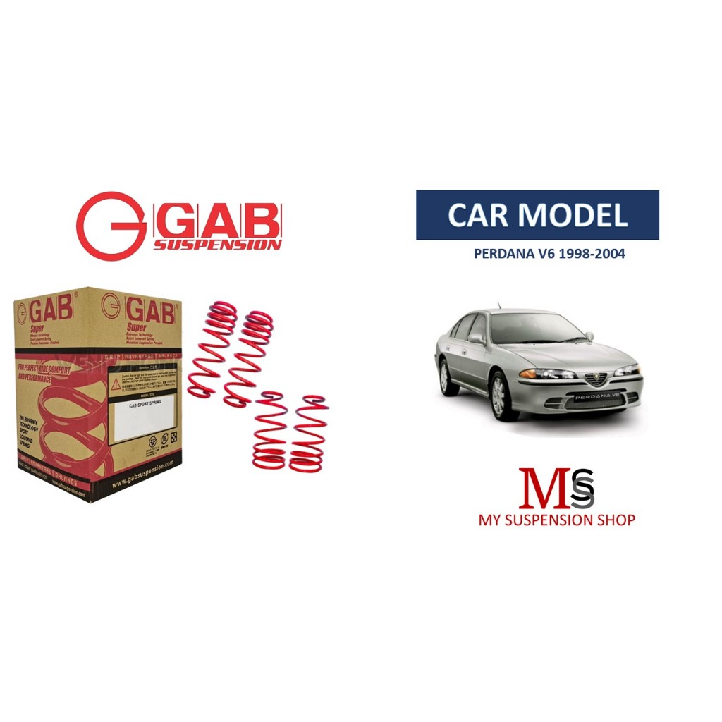(Original GAB Sport Spring) Proton Perdana 2.0/v6 1995-2010 Coil Spring ...