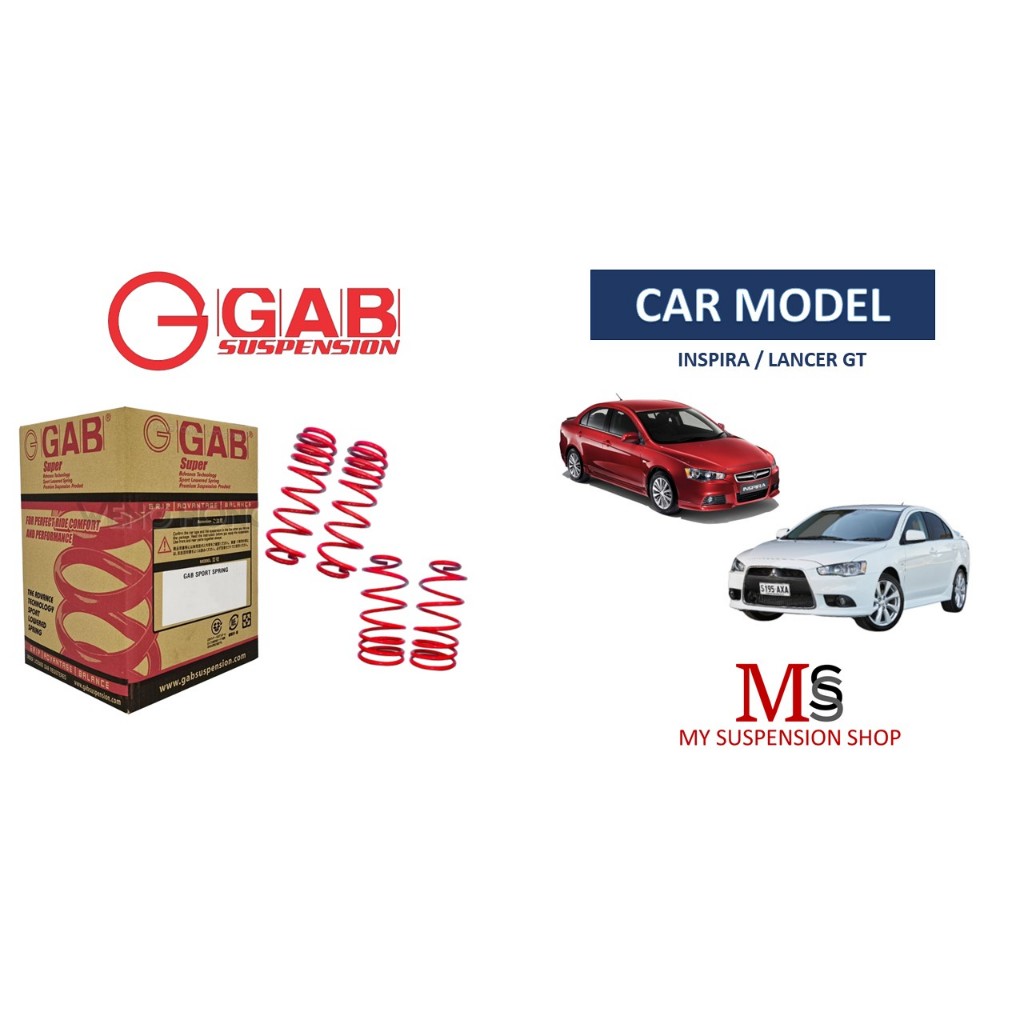 (Original GAB Sport Spring) Proton Inspira 1.8/2.0 2010-2015/Mitsubishi ...
