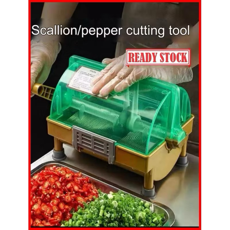 Cili and vegetable cutter , mesin pemotong sayur manual, dan memotong ...