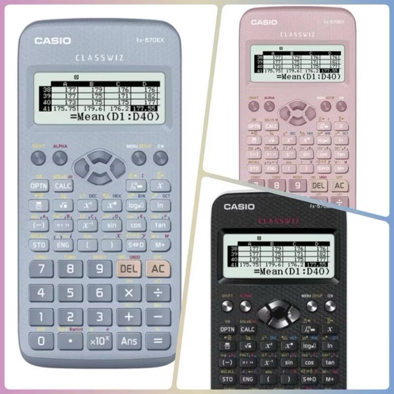 Scientific Calculator fx-570 EX BLACK/ PINK/ BLUE Ready Stock | Shopee ...