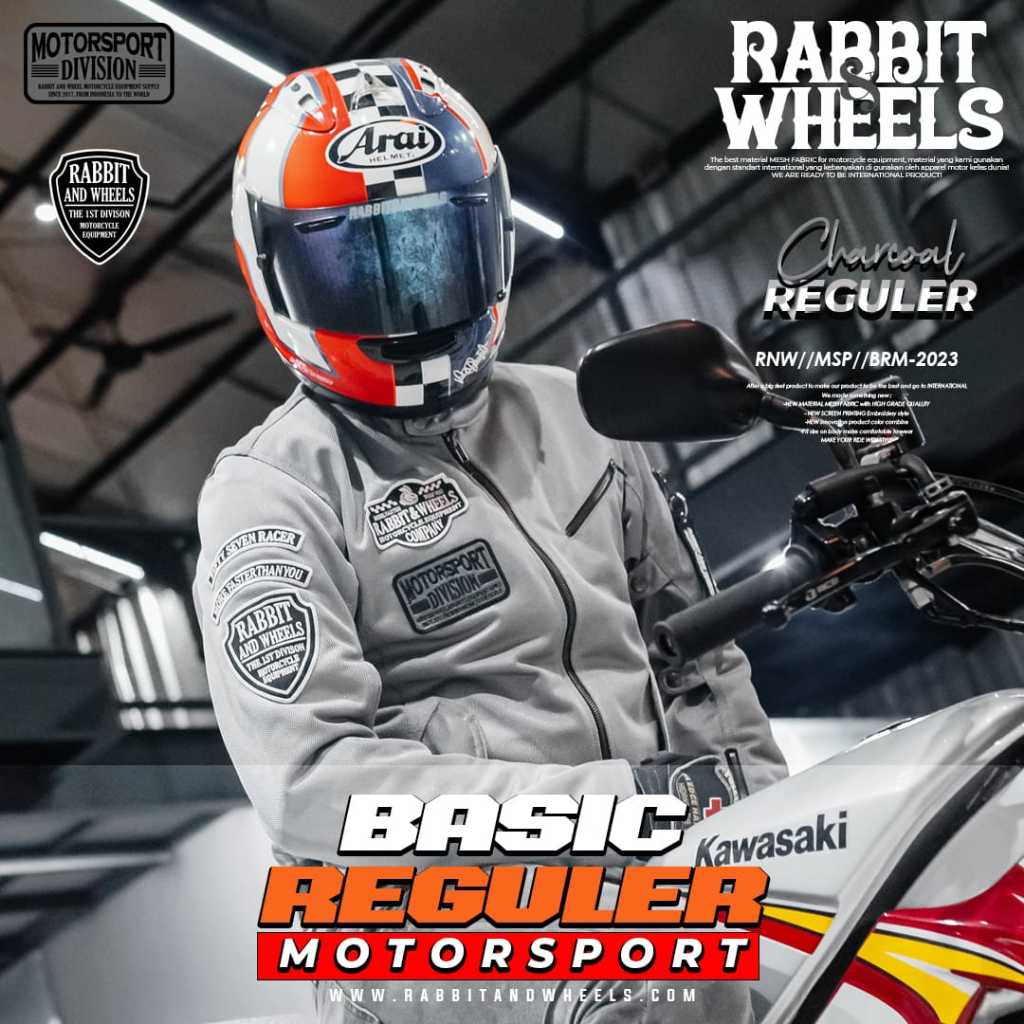 REGULER BASIC LIGHT GREY JAKET RABBIT AND WHEELS | Shopee Malaysia
