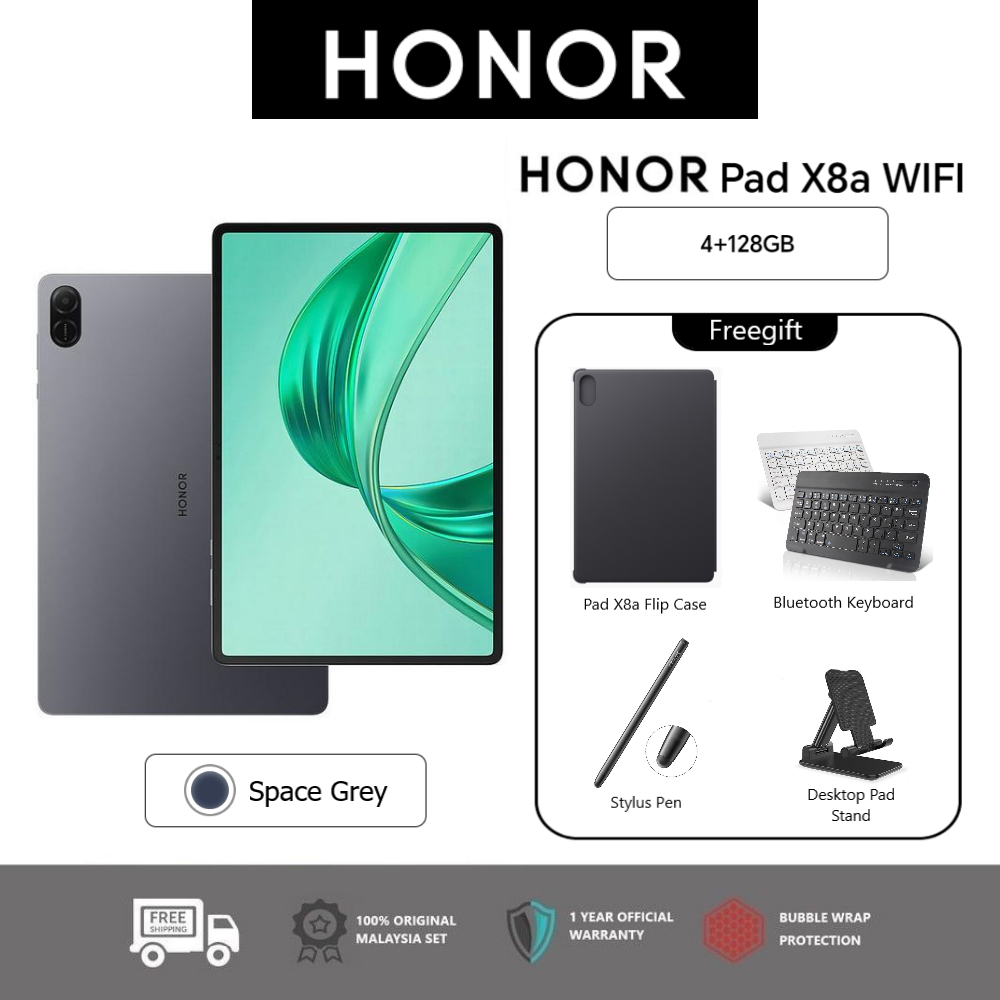 HONOR Pad X8a (128GB) 4G LTE SIMCARD + WIFI 4GB RAM + 128GB ROM丨MicroSD ...