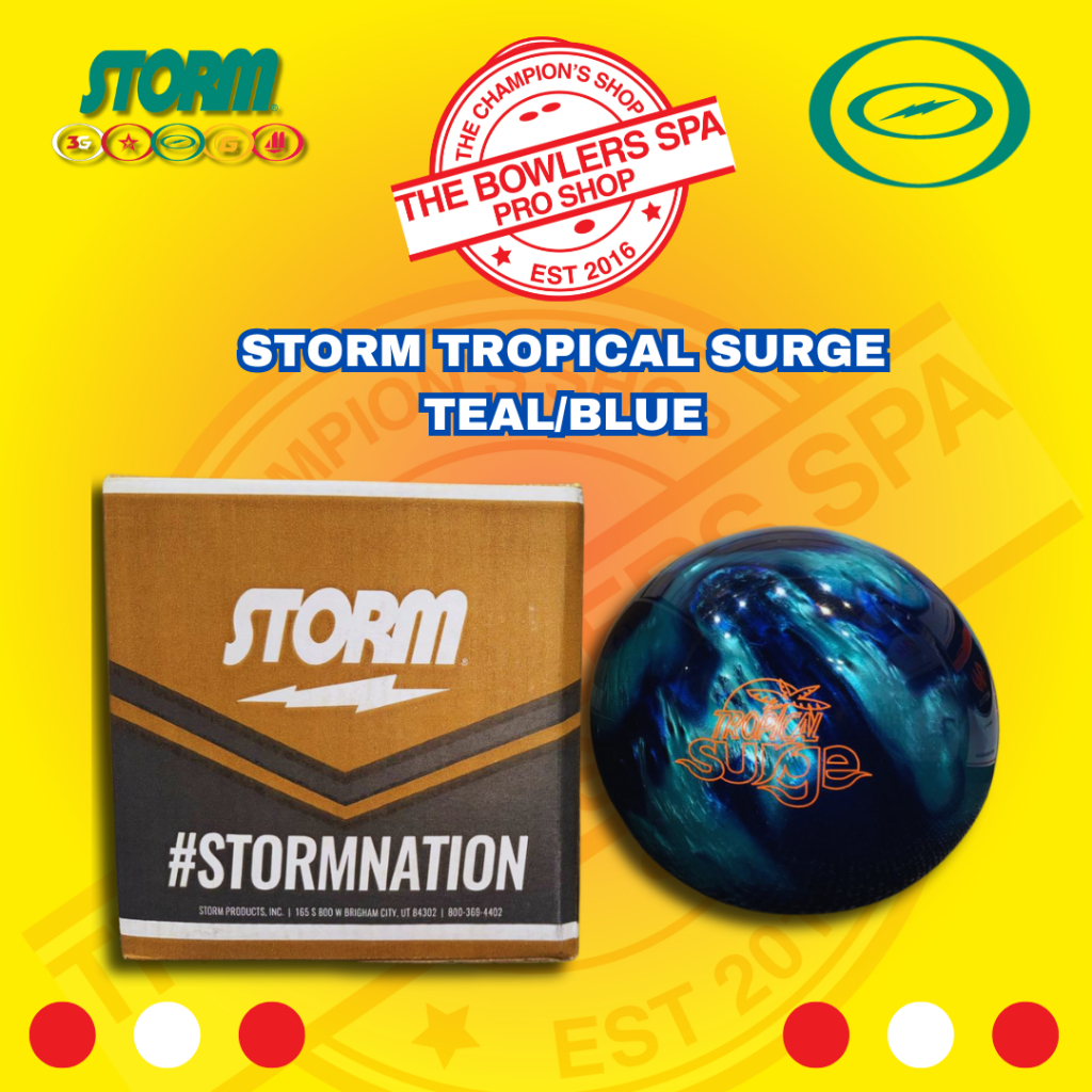 Storm Tropical Surge Teal/Blue Performance Bowling Ball | Shopee Malaysia