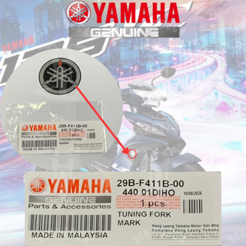 ORIGINAL YAMAHA 135LC V2-V8 FI FUEL INJECTION /RXZ EMBLEM STICKER/LOGO ...