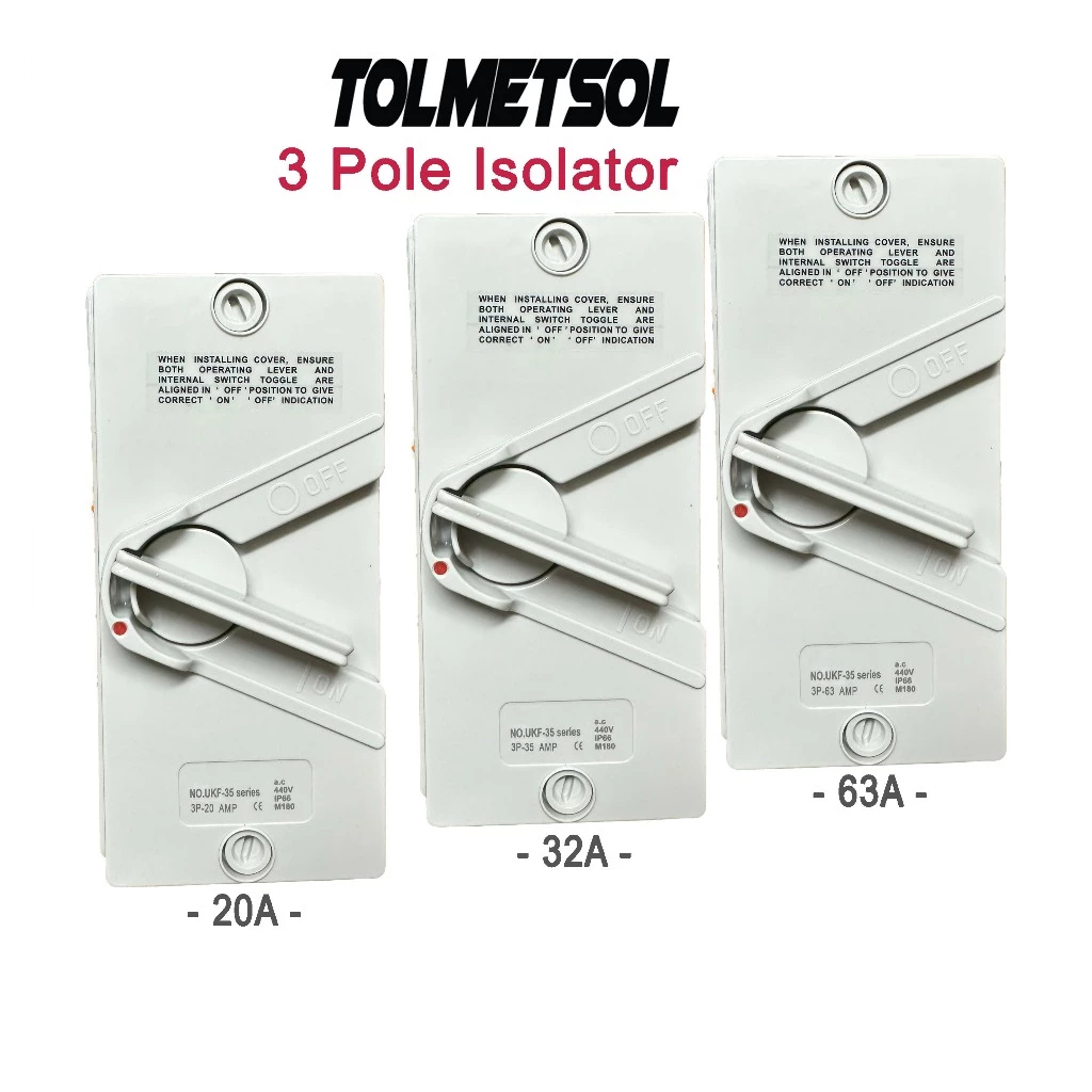 WATERPROOF ISOLATOR/IP65 AC 440V/3P 20A/3P 35A/3P 63A | Shopee Malaysia