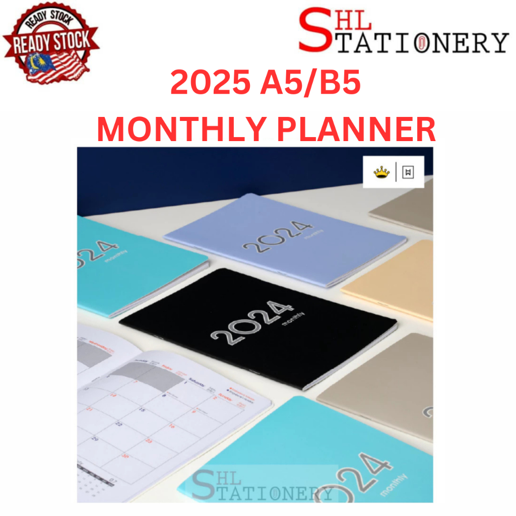 Masterprint 2025 Handwriting A5 / B5 Monthly Planner 2025 PNS-A5 | PNS-B5 | Shopee Malaysia