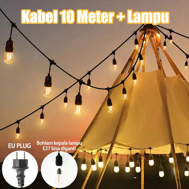 LED Outdoor LED String Light 10M/32FT Patio Fairy Light String ...