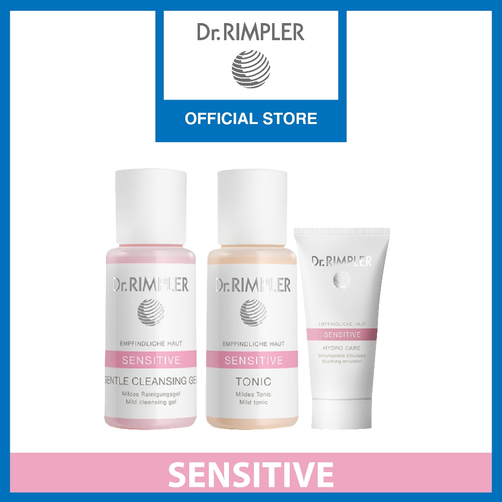 Dr.RIMPLER Sensitive Trial Set (Cleansing Gel 50ml+Tonic 50ml+ Hydro ...