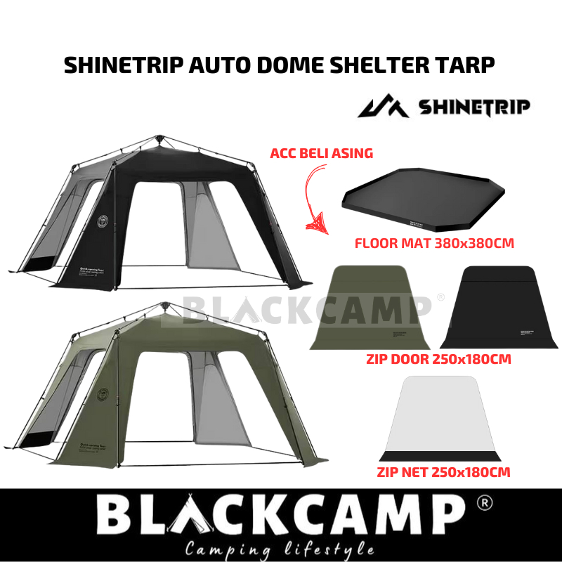 ShineTrip A502 Dome Auto Dome Tent Large Tactical Canopy Living Hall ...