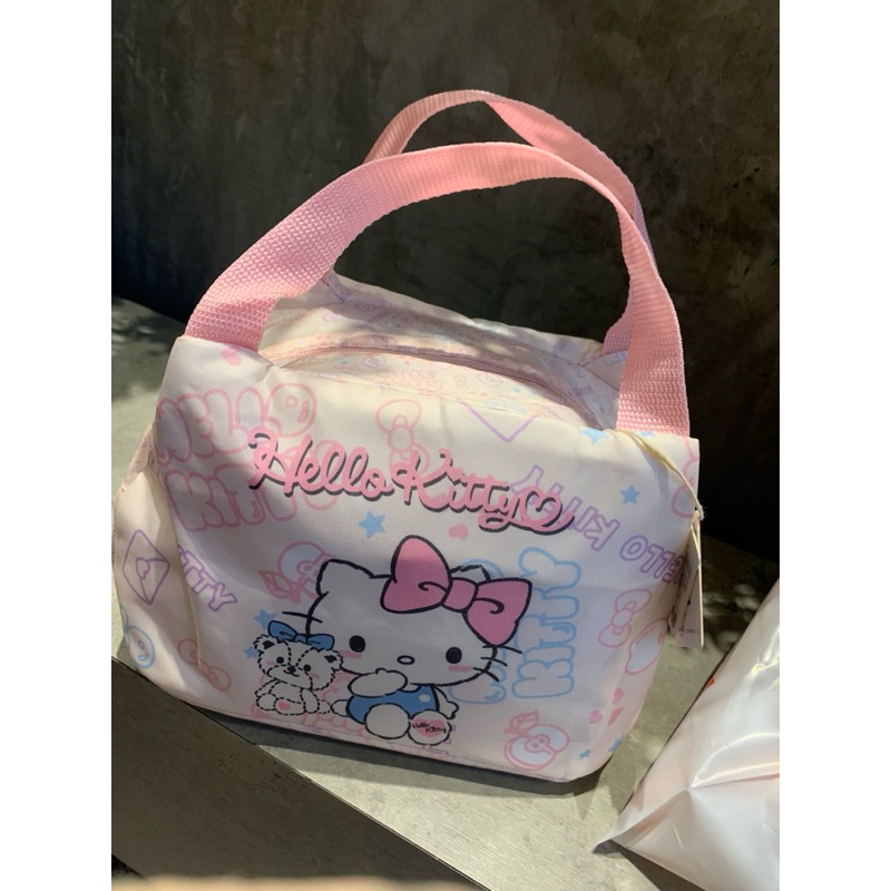 original sanrio, miniso hello kitty lunch bag, hello kitty thermal bag ...