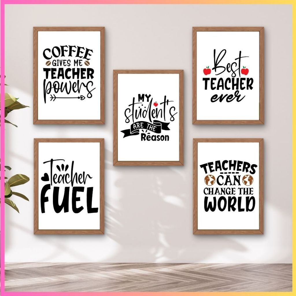 Teacher Quotes Laminated Poster | Wall Art Living Room Home Decor Room ...