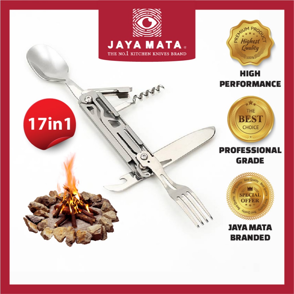 [Jaya Mata] Detachable Camping Utensils Flatware Set (6 in 1) JM274 ...