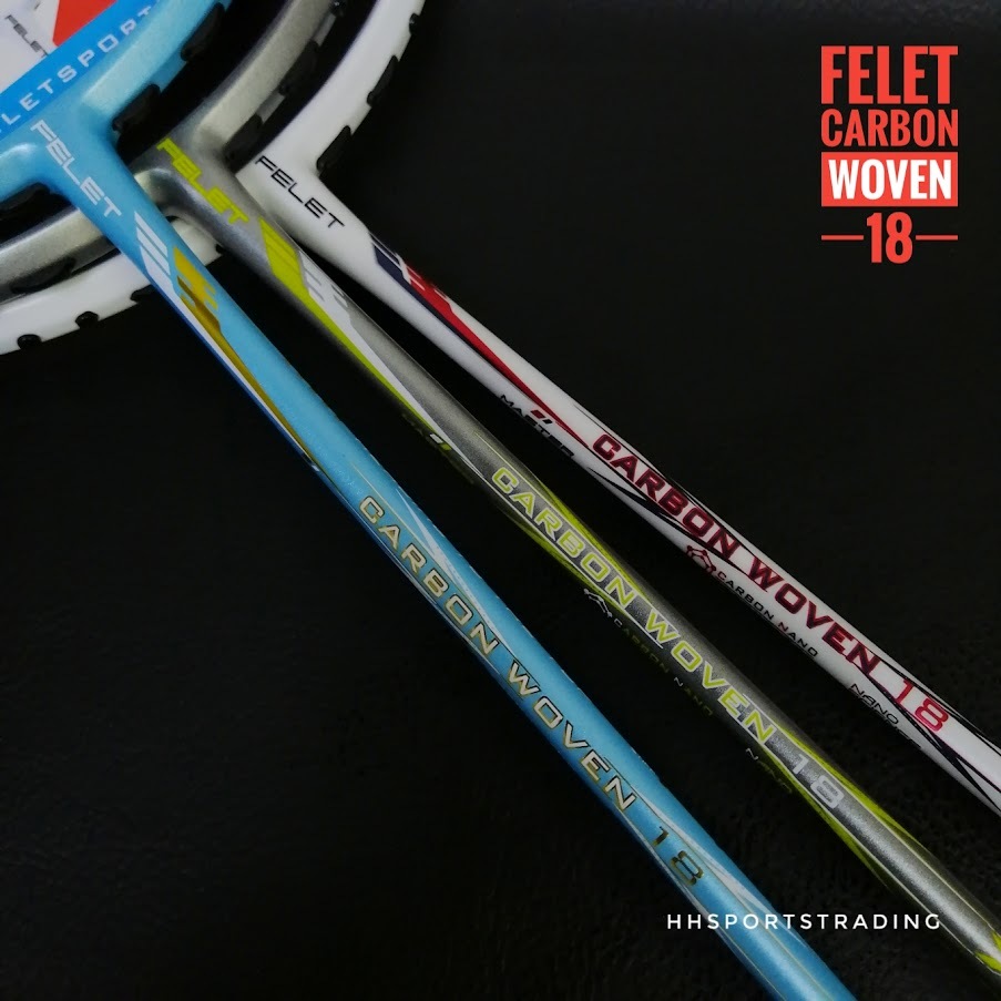 FELET Racket CARBON WOVEN 18 ( Original ) 35LBS | Shopee Malaysia
