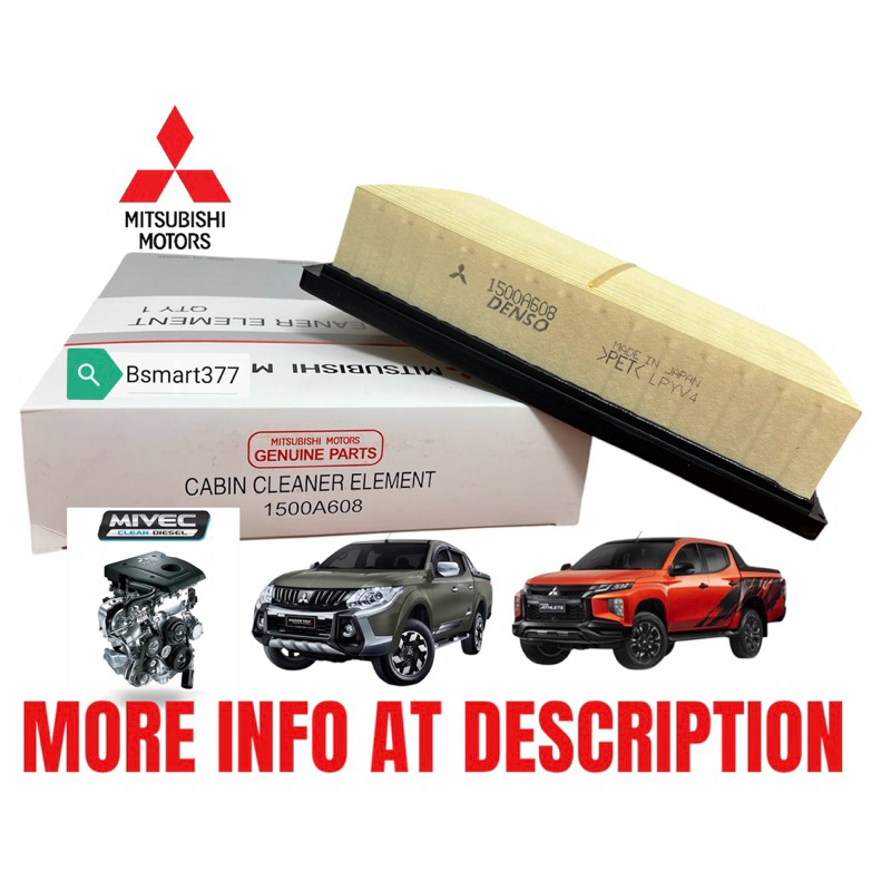 Mitsubishi enjine air filter triton vgt 2.4L mivec kl3t (2016-2024 ...