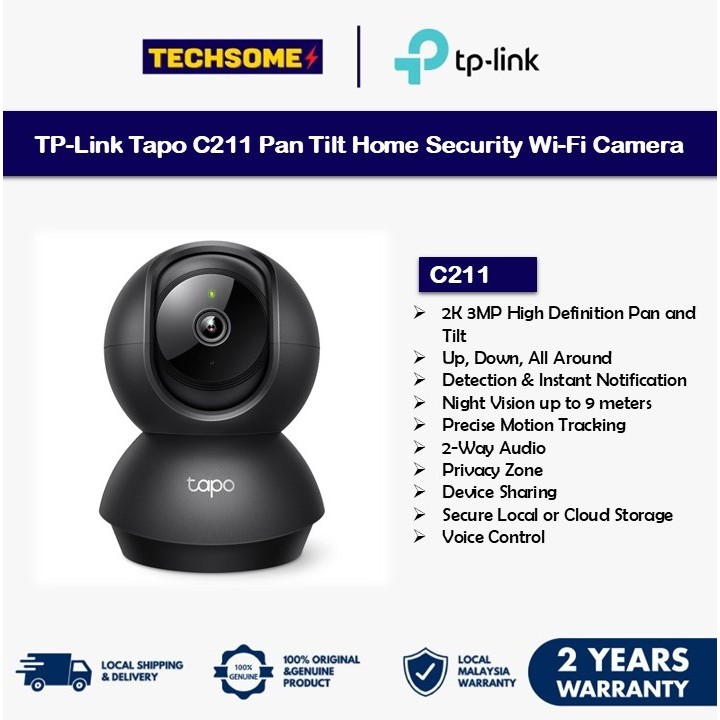 TP-Link Tapo C211 Pan/Tilt Home Security Wi-Fi Camera | Shopee Malaysia