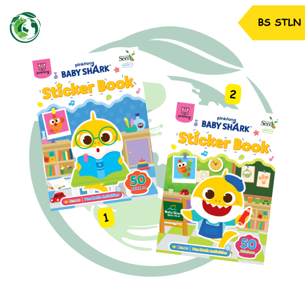 TOAD BOOKS: PINKFONG BABY SHARK STICKER BOOK (BS STLN) | Shopee Malaysia