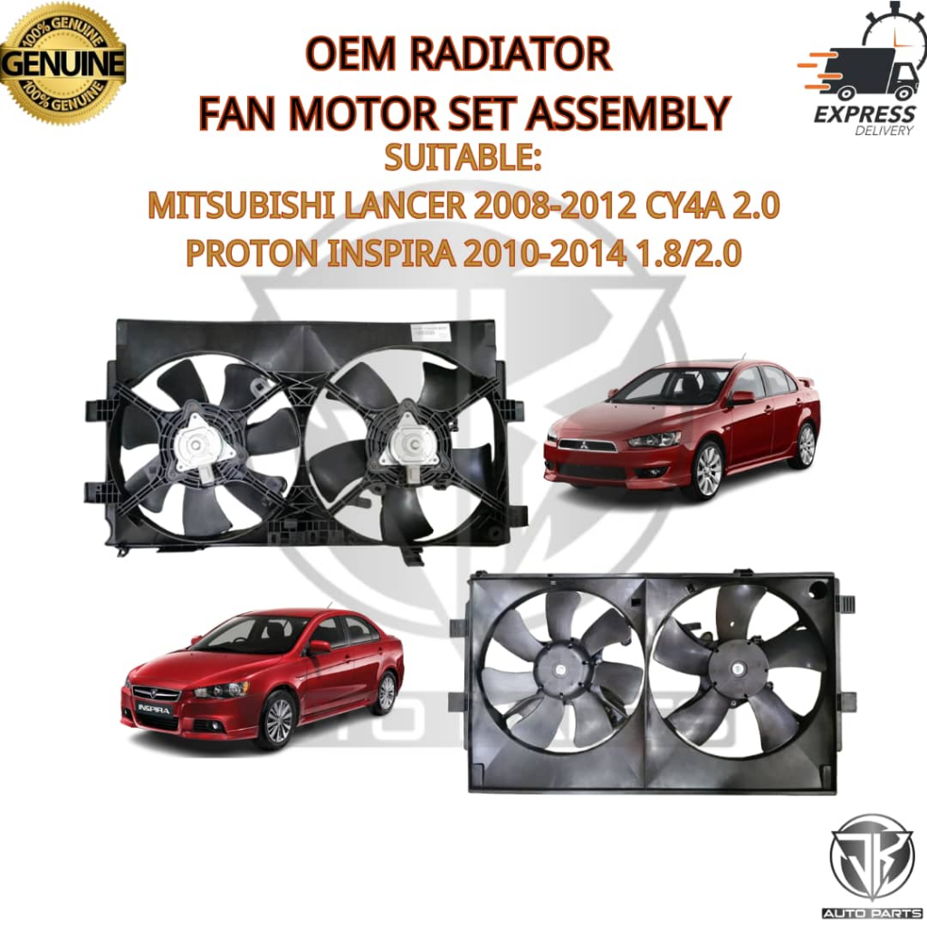 #OEM#RADIATOR FAN MOTOR SET ASSEMBLY PROTON INSPIRA 2010 1.8/2.0 ...