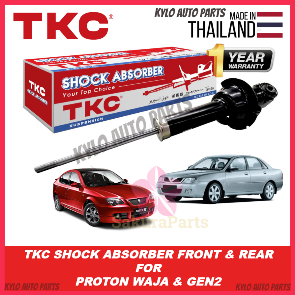 (MADE IN THAILAND) TKC SHOCK ABSORBER FRONT & REAR for PROTON WAJA ...