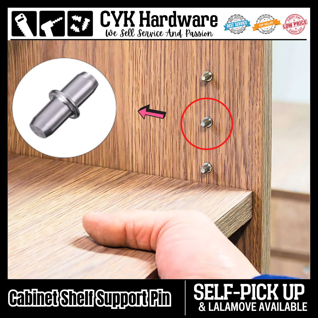 50PCS Cabinet Shelf Support Pin | Shopee Malaysia