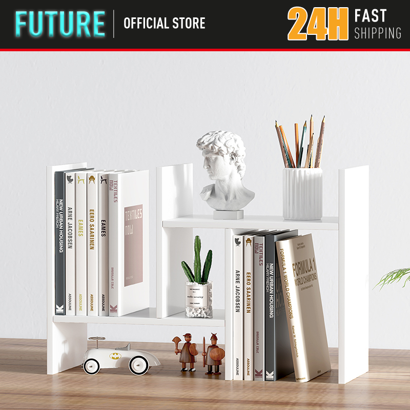 Portable Office Space Saver Organiser Rak Buku Atas Meja 桌面书架 ...