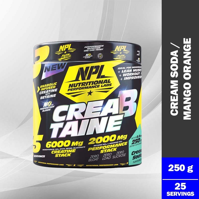NPL Crea-B-Taine (250g, 25 Servings) - Creatine Monohydrate & Betaine ...