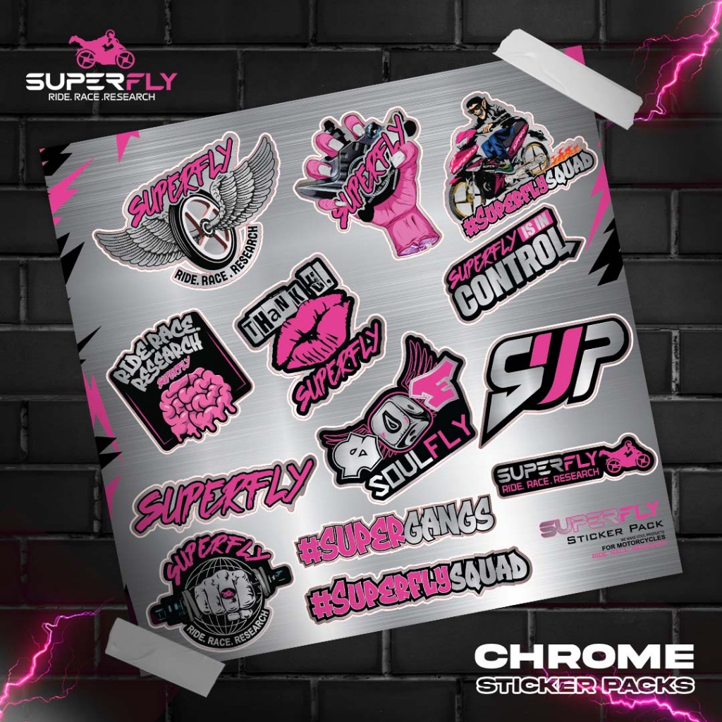 SUPERFLY LIMITED EDITION METALLIC FOIL STICKERS | Shopee Malaysia